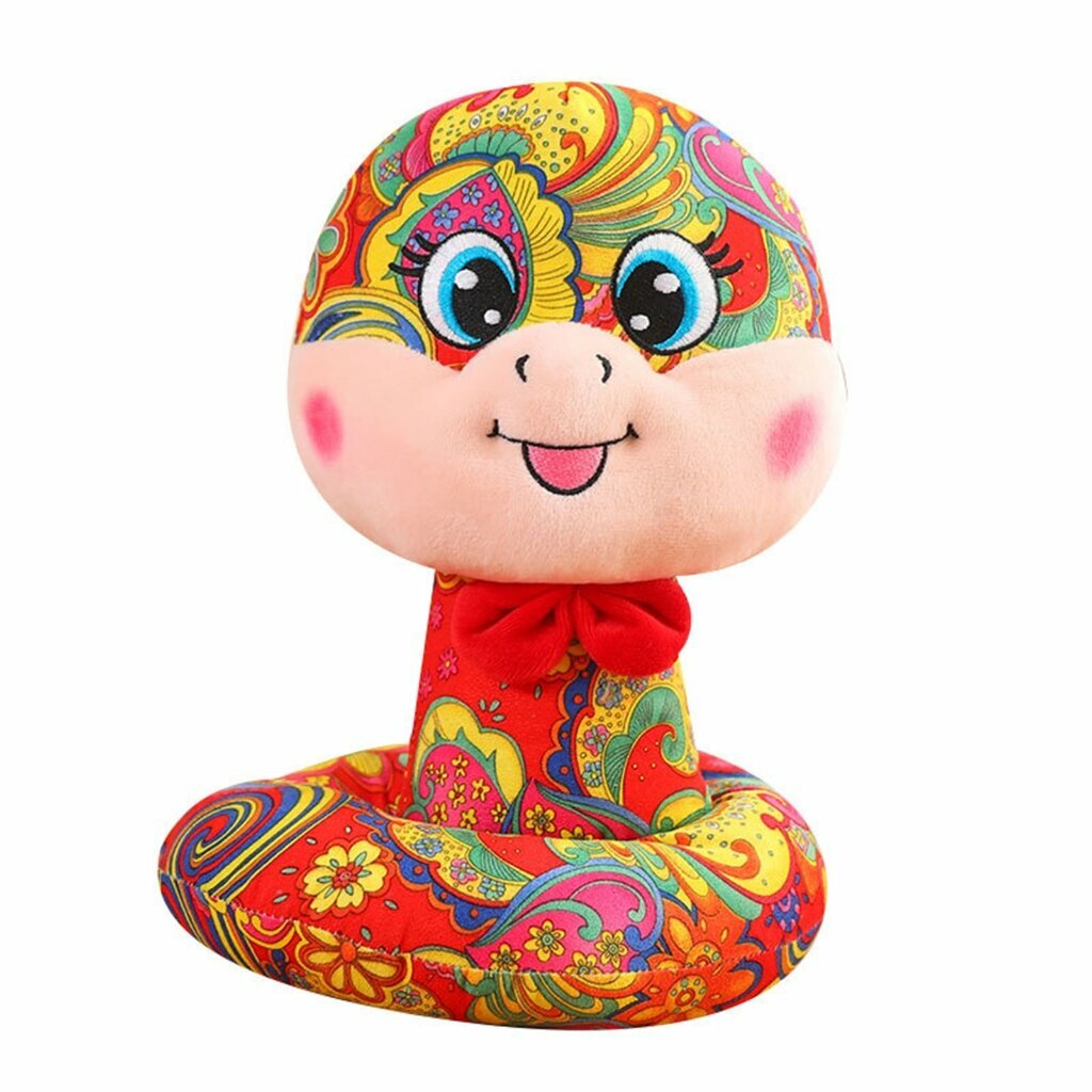 Фестиваль Китайской Зодиакальной Змеи Мягкая Игрушка Плюшевые Талисманы Культурное Китайское Новогоднее Украшение для Дома и Офиса