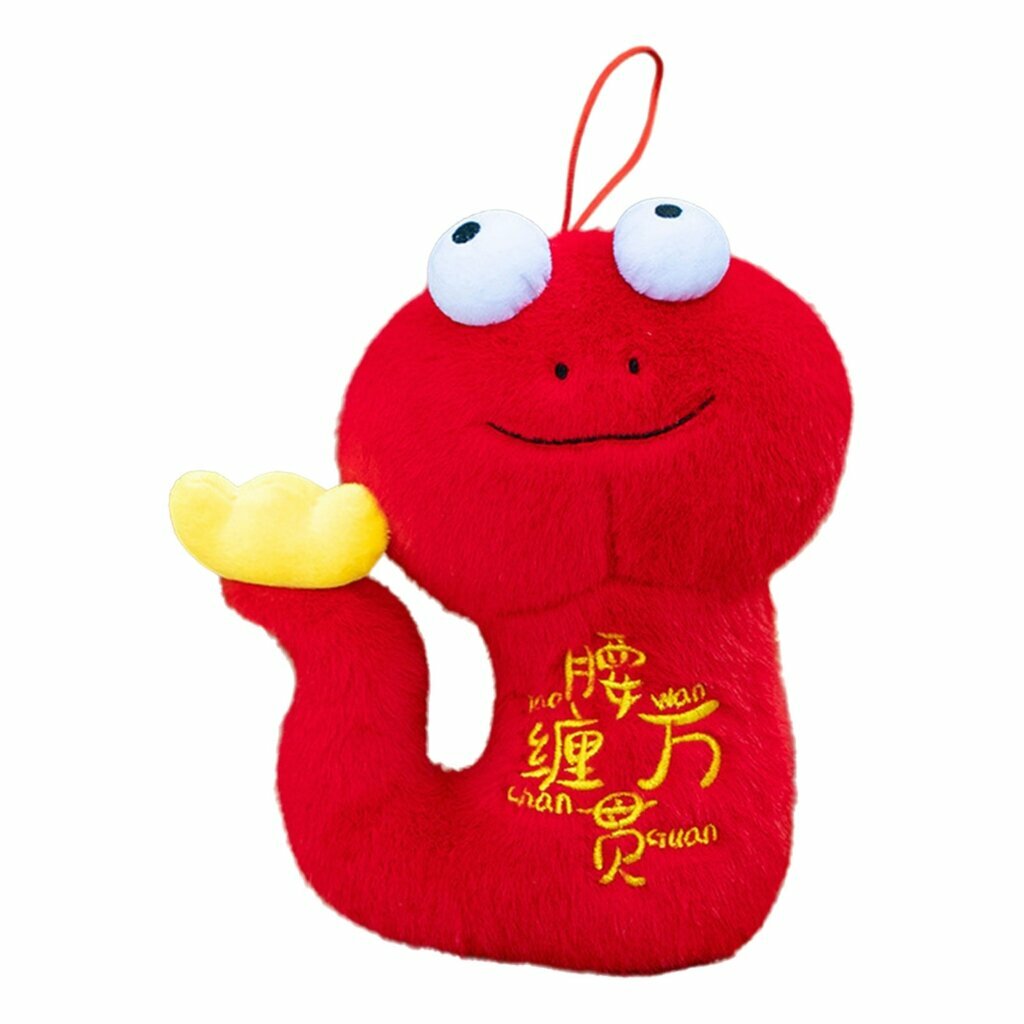 Игрушка-Змея Китайская Новогодняя Мягкая Игрушка для Новогодних Талисманов Плюшевая Игрушка Мягкие Игрушки Год Змеи 2025