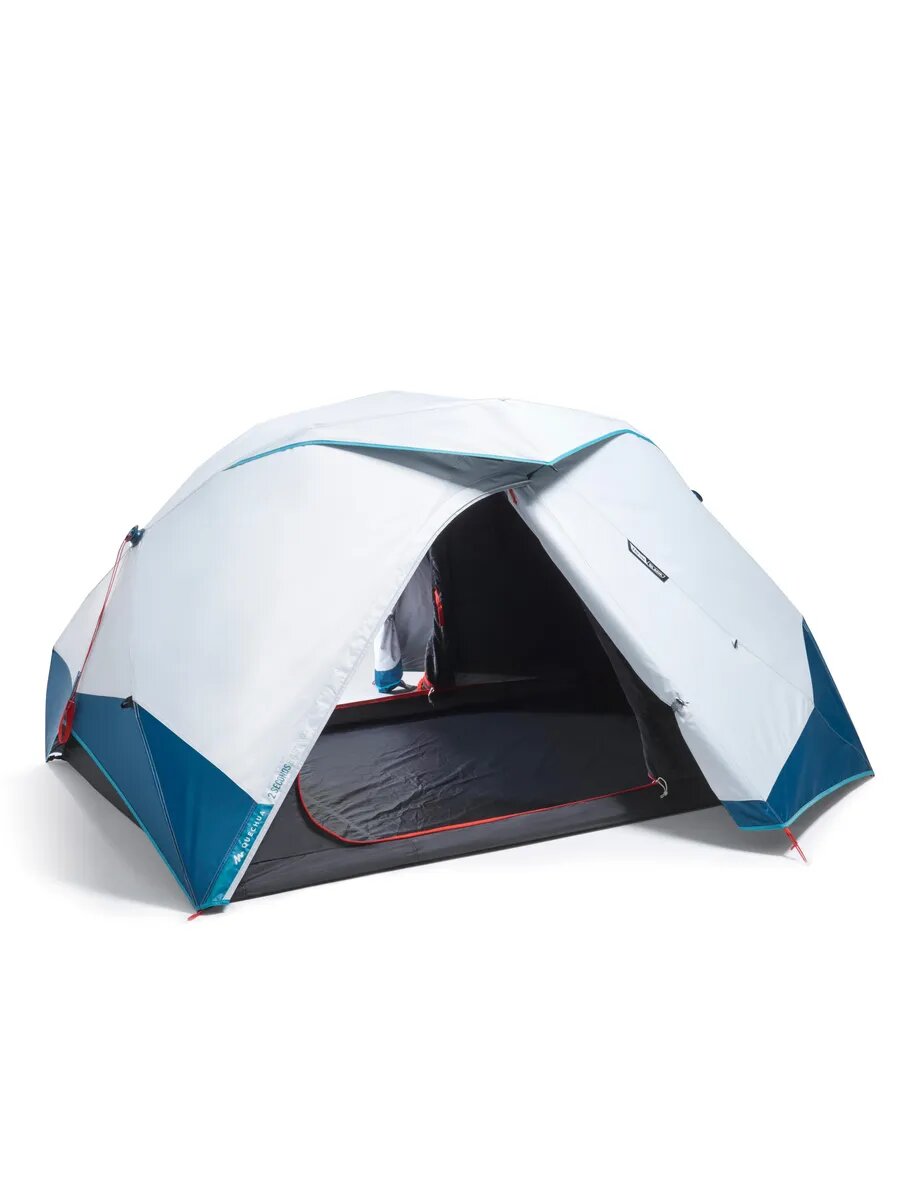 Палатка для кемпинга 2-хместная Quechua 2 seconds Easy Fresh & Black