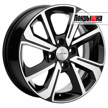 Диски литые Khomen KHW1501 6.0х15/4х100 D60.1 ET50.0, Black-FP
