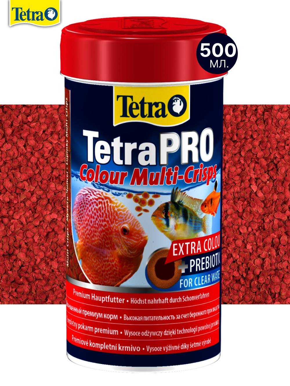 Корм для рыб Tetra Pro Colour, для окраса, для донных рыб и цихлид, 500мл