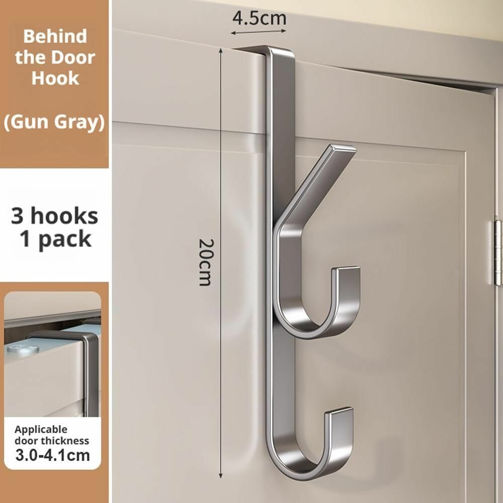 Крючки на дверь для кухни, ванной, прихожей навесные 1 шт / вешалка на дверь для полотенца и одежды