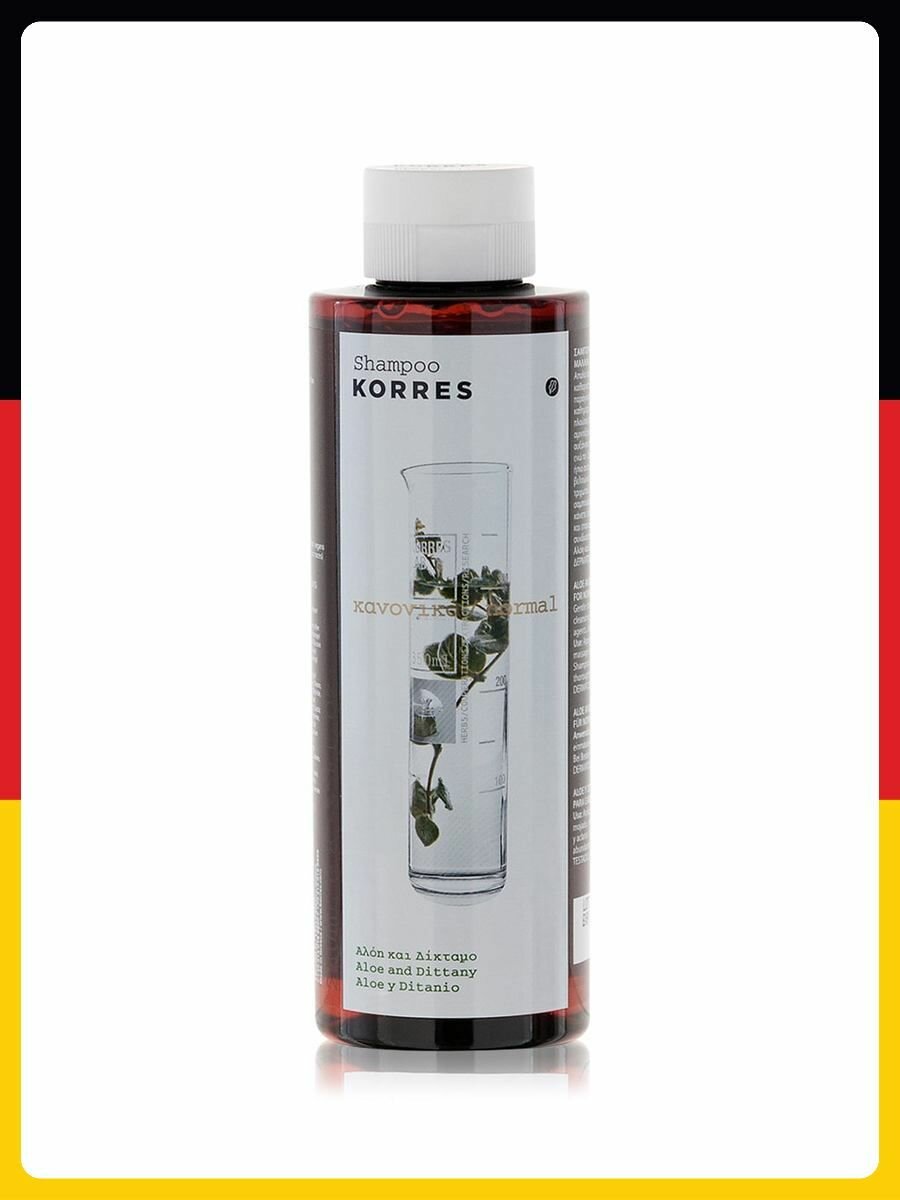 Шампунь для волос KORRES Aloe & Dittany, 250 мл
