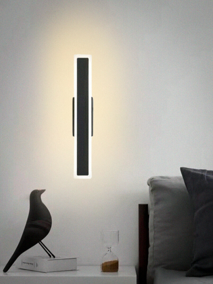 Светильник настенный светодиодный Garden Grande матовый черный, 28W, 4000К, бра