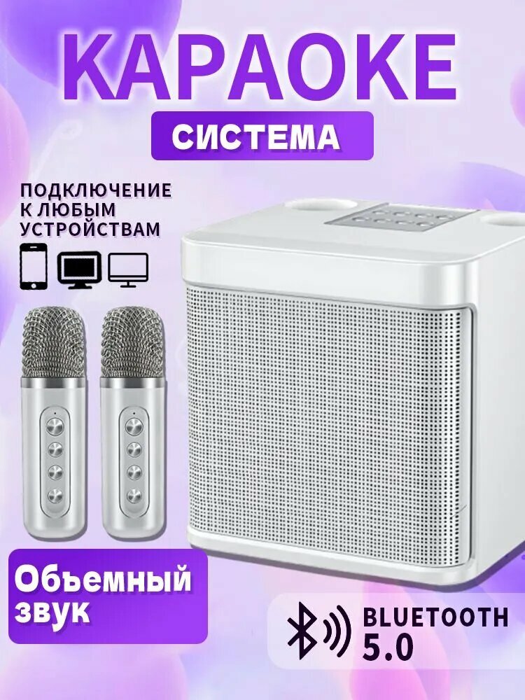 Караоке система с двумя микрофонами/караоке система для дома с Bluetooth и USB разъемом