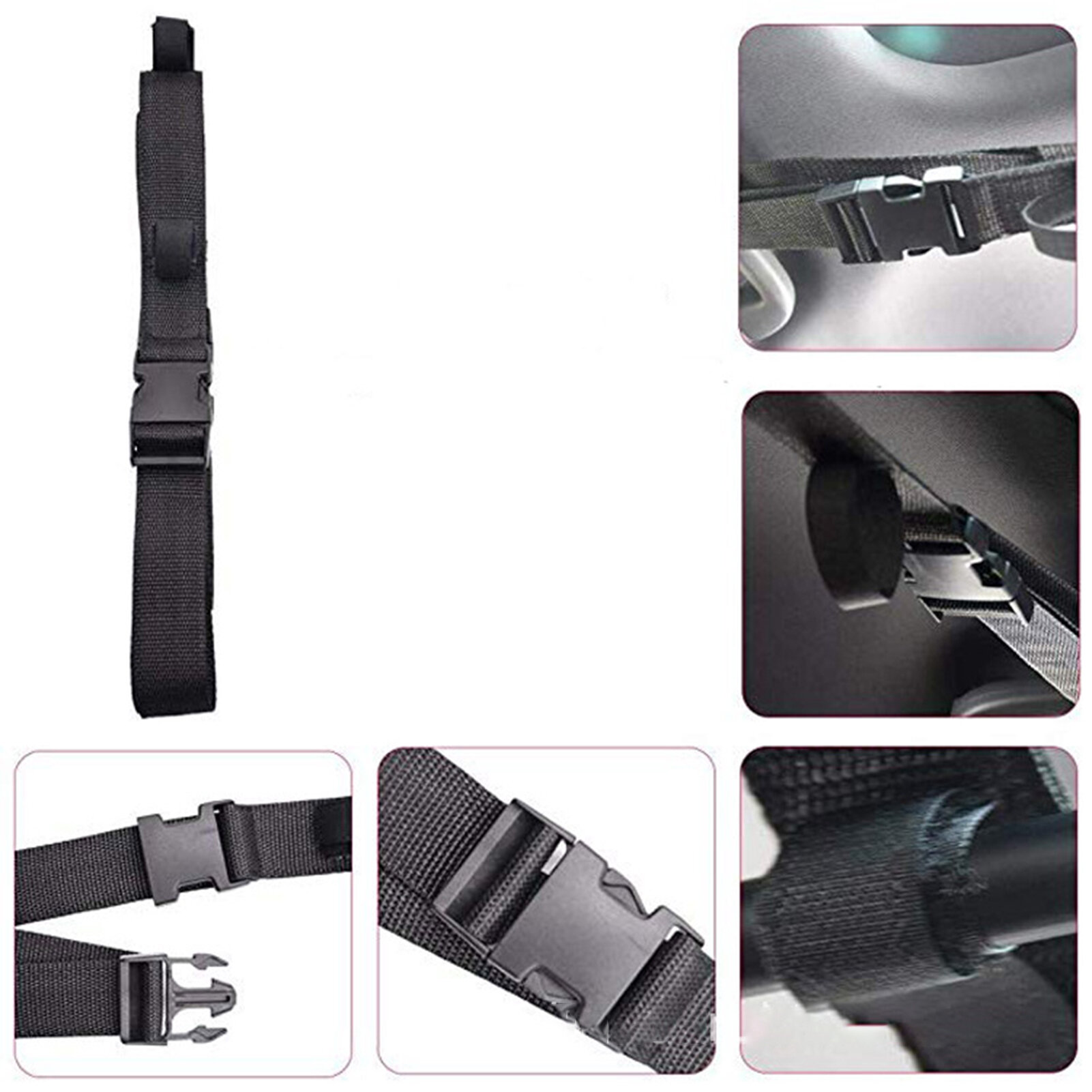 Автомобильный держатель удочек с регулируемыми ремнями (2 шт.) + стеллаж на 5 удилищ для внедорожников и фургонов