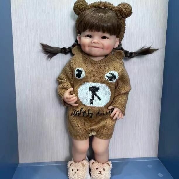 Кукла, 22 дюйма, виниловая, кукла-младенец, для купания, силикон, мягкая