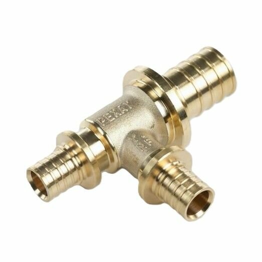 Тройник переходной, с уменьшенным боковым и торцевым проходами рехау RAUTITAN 11080821001 для труб из сшитого полиэтилена аксиальный 25-16-16