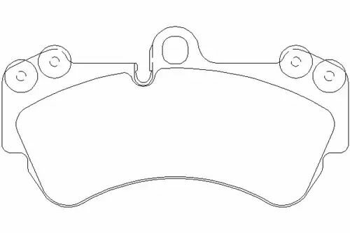 Колодки дисковые передние VW Touareg 3.2i/4.2i/2.5TDi/5.0TDi диск 17' 02>