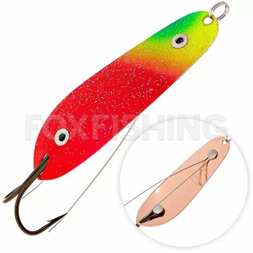 Блесна колеблющаяся Kuusamo Rasanen 70/10 7см. 10гр. GL/GR/Fye/R-C. UV