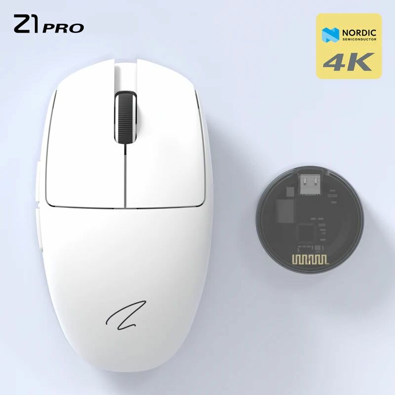 Zaopin Z1 Pro 4k, белый, мышь игровая беспроводная