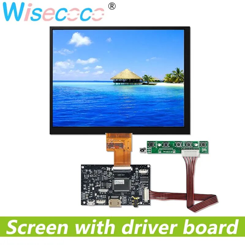 8-дюймовый ЖК-монитор Wisecoco HJ080IA-01E Screen with board