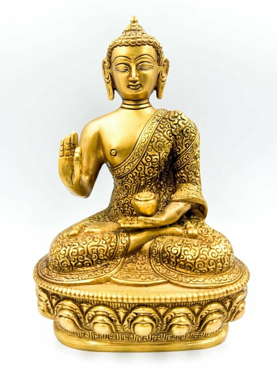 Алтарная статуэтка Будда бронза 24см