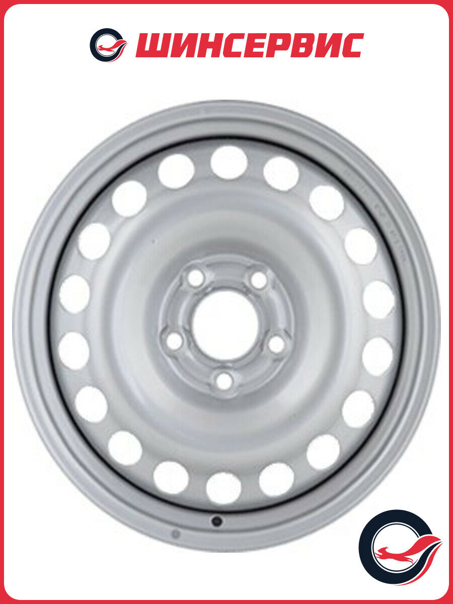 Стальной колесный диск TREBL 64G48L R15x6.0J 5x139.7 ET48 ЦО98.6 для автомобиля