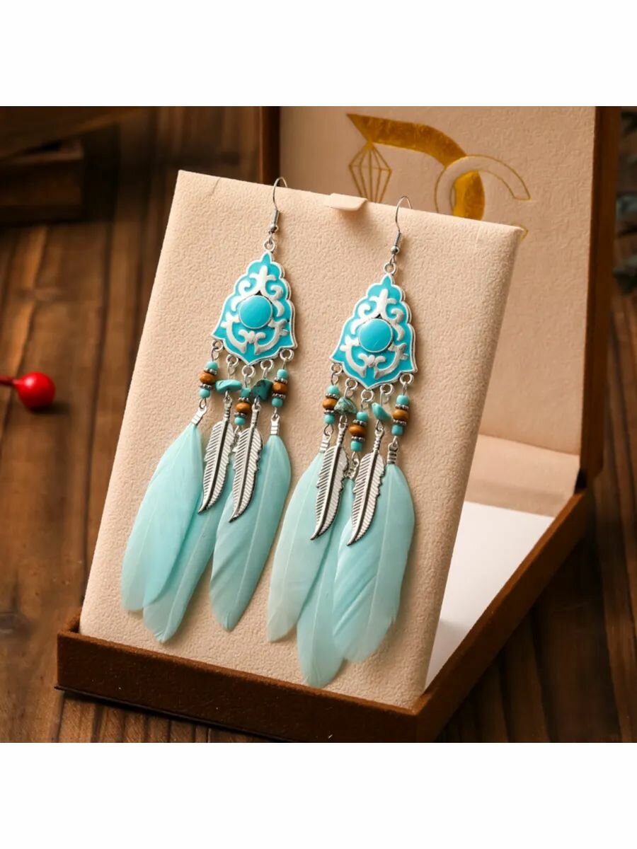 Серьги, искусственный камень