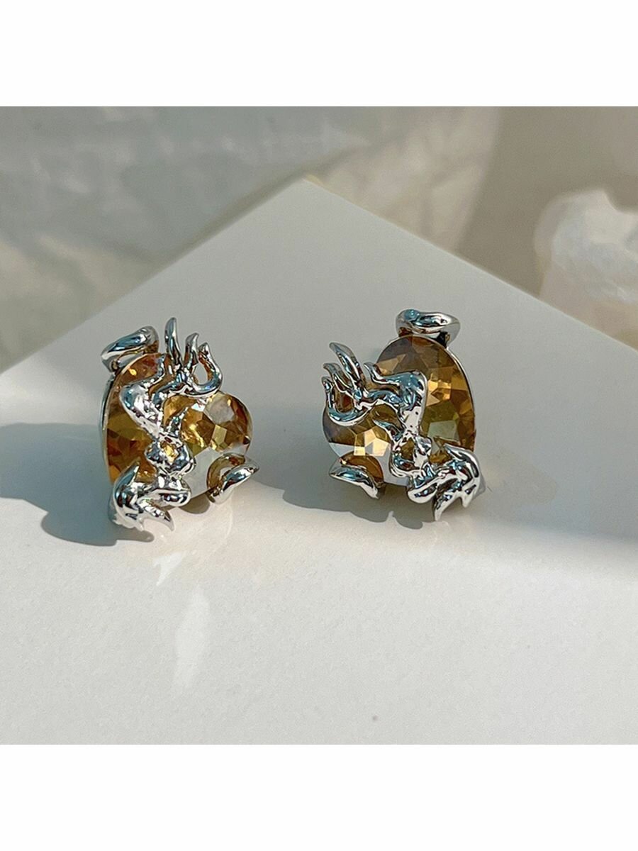 Серьги, фианит