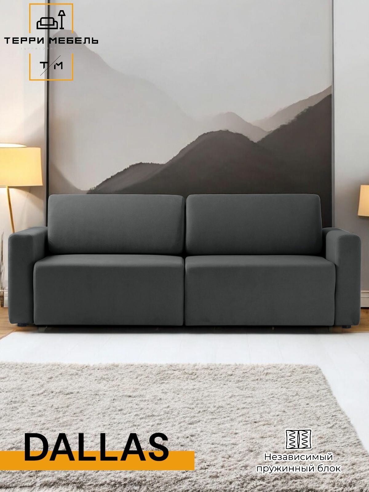 Диван-кровать Dallas Графит