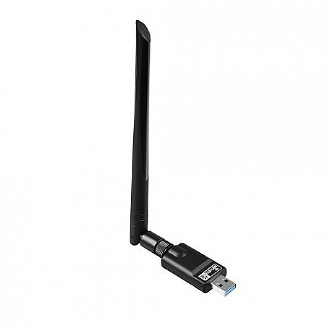 Адаптер USB Wi-Fi/Bluetooth KS-IS, скорость 533 Мбит, с внешней антенной