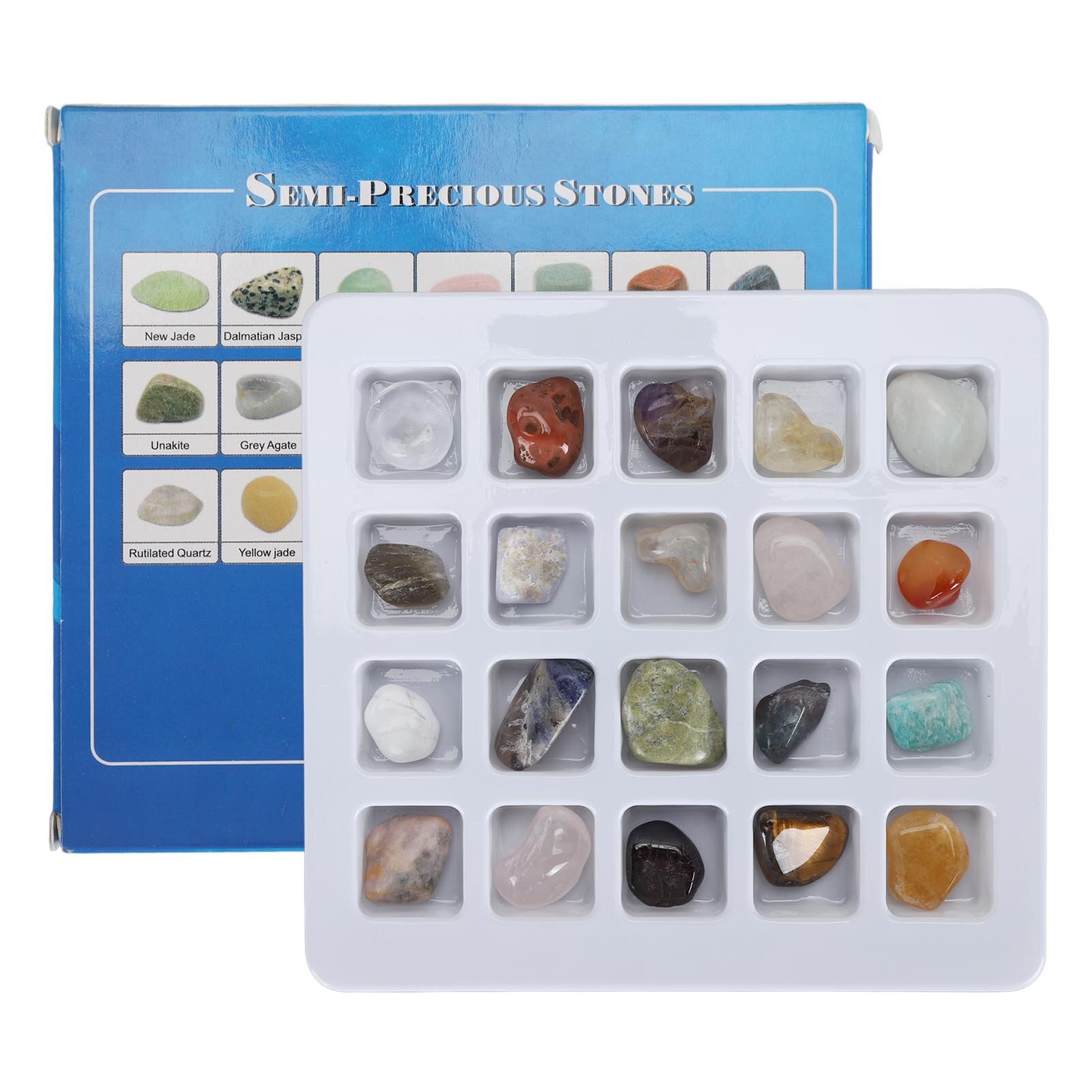 Набор для коллекционирования камней Rock Fun Professional Mineral Rock Science Educational Kit для детей, мальчиков и девочек, 20 предметов, разные цвета, неопределенный набор 3
