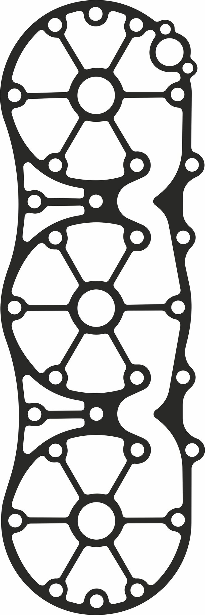 Прокладка крышки головки Yamaha GP1200 (66V-11193-00-00, 66V-11193-01-00) черная