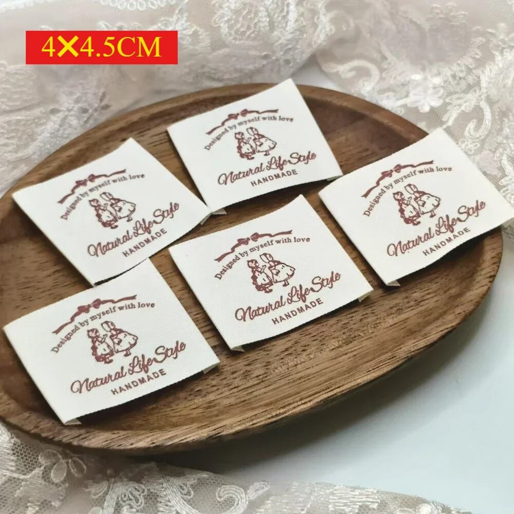Этикетки для одежды Natural Life Style, 4x4.5см, Цвет: B, 20шт