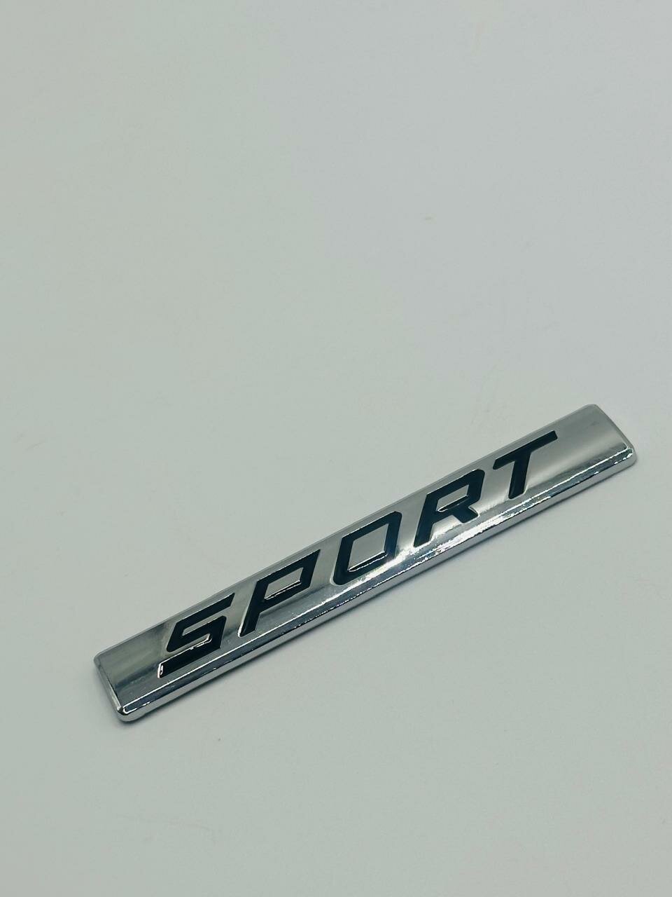 Шильдик надпись наклейка Sport металл 9.2см