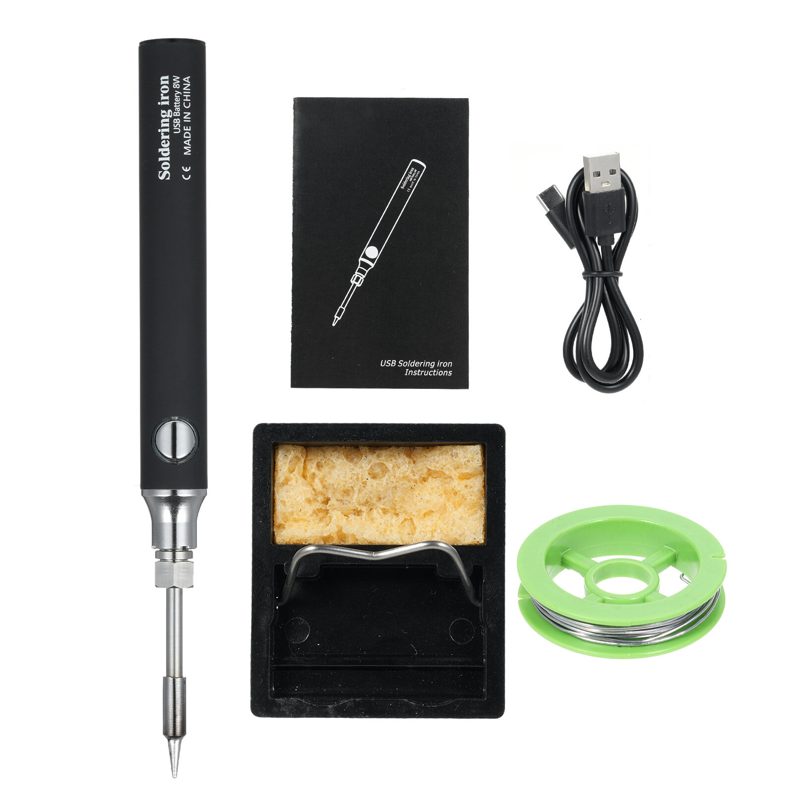 Набор беспроводного паяльника, мини-паяльник с USB-зарядкой, портативный низковольтный сварочный аппарат 5 В, набор инструментов с 3 режимами регулировки температуры для небольших проектов, ремонта бытовой техники, самостоятельного ремонта.