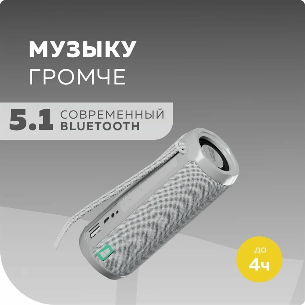 Колонка беспроводная музыкальная BS22 Grey