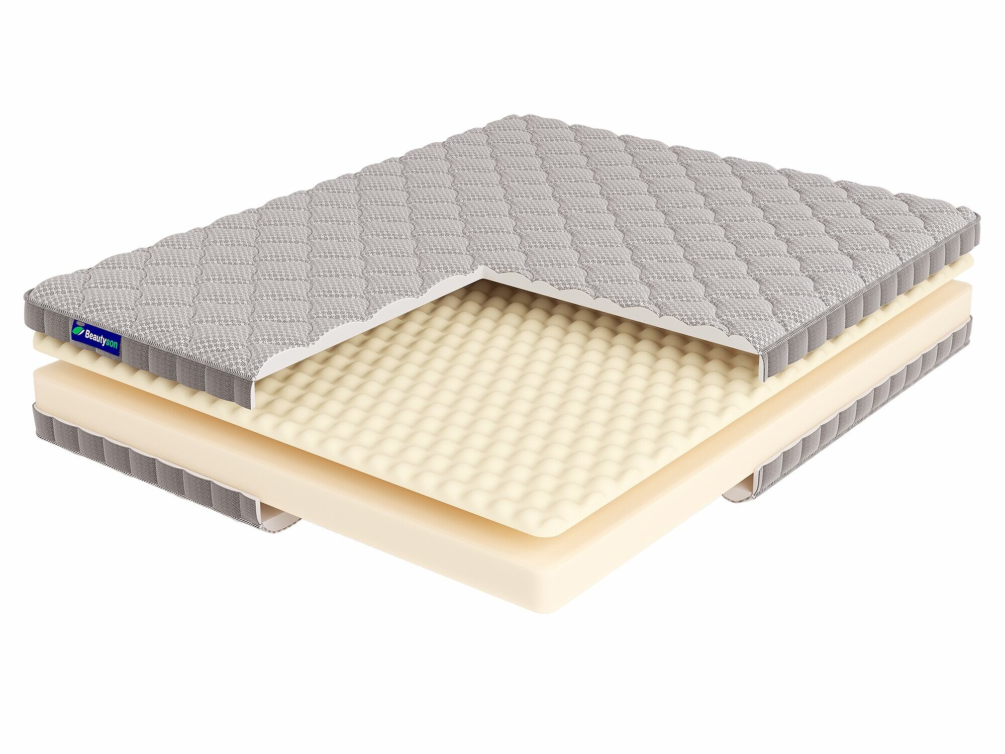 Матрас Beautyson Roll Foam 10 Massage 200х195 высота 13 см анатомический средней жесткости мягкий Беспружинный