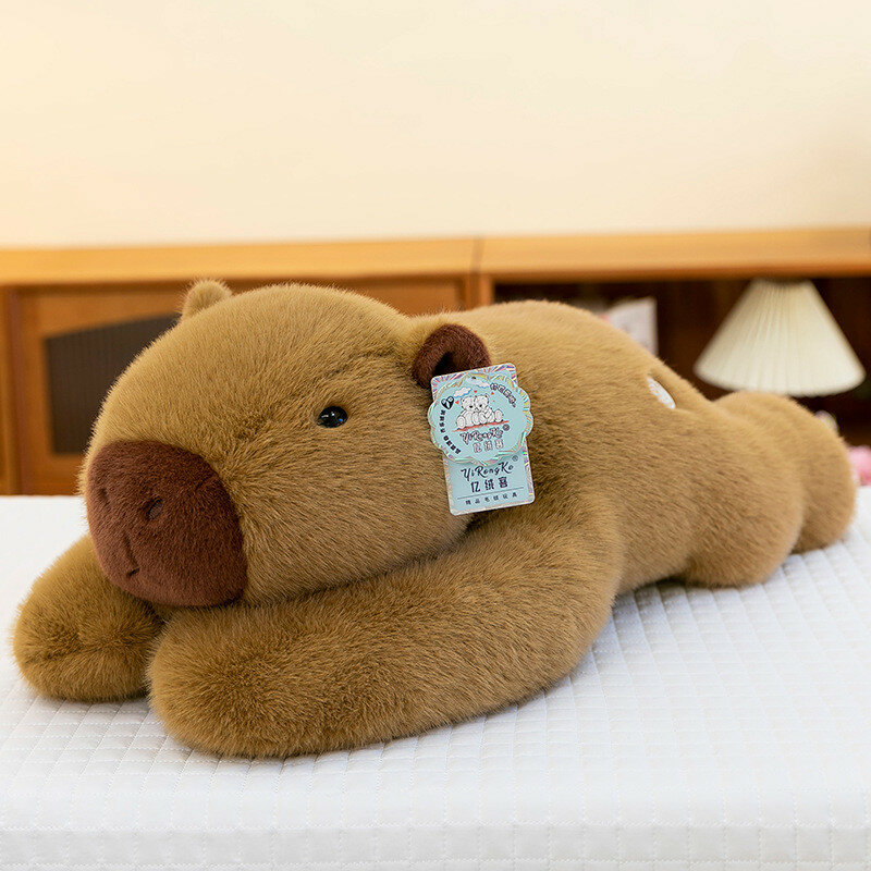 Delightful capybara plush pillow for kids durable and soft pp cotton for comfort