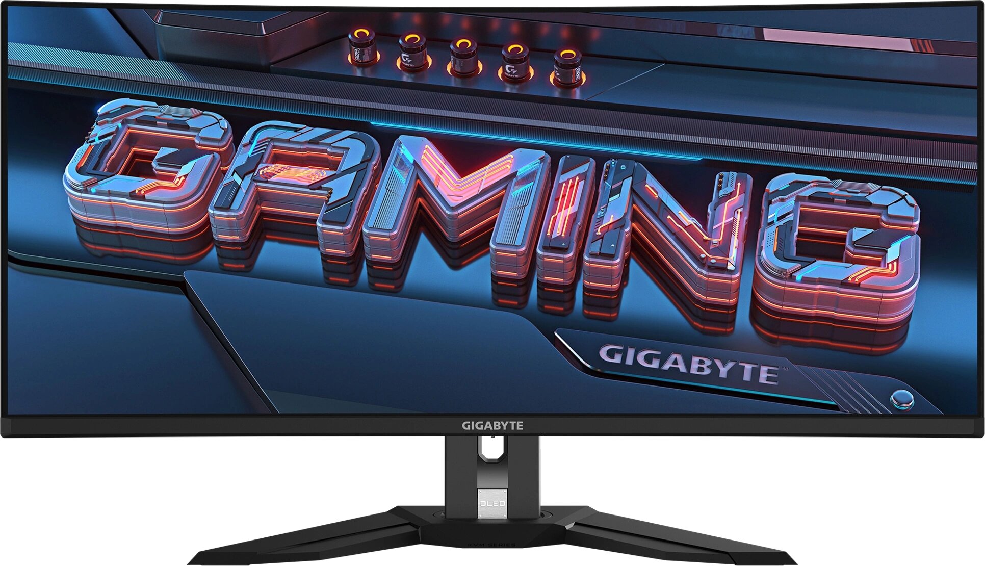 20VM0-MO34WQ1BT-1EKR / Gigabyte MO34WQC, 3440x1440, OLED, 175Гц, 2хHDMI, изогнутый, черный (20v