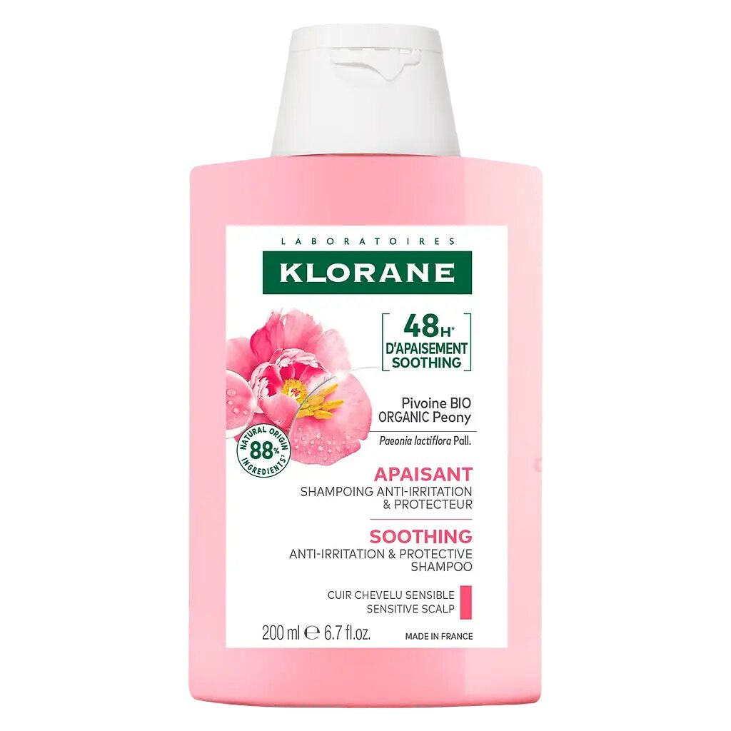 Klorane шампунь с органическим экстрактом Пиона успокаивающий 200 мл 1 шт