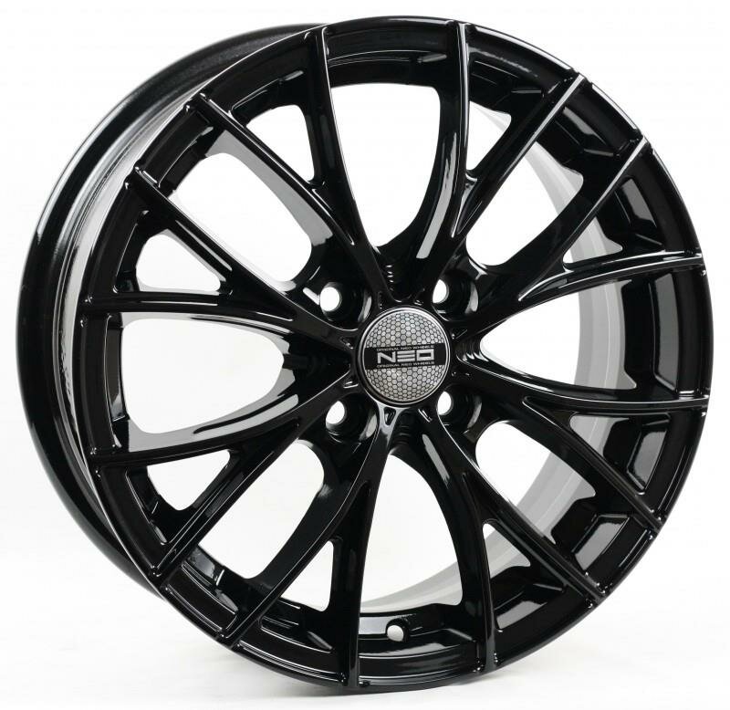 Диск автомобильный литой NEO 573 15x6 4x100 et45 dia60.1 Чёрный