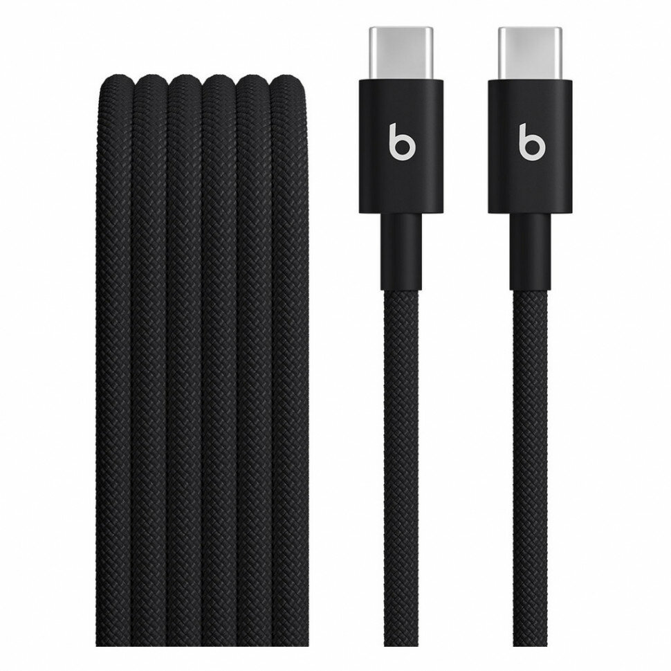 Кабель Beats USB-C - USB-C Woven Cables 1.5 m (2 шт.) (MDGC4) Bolt Black