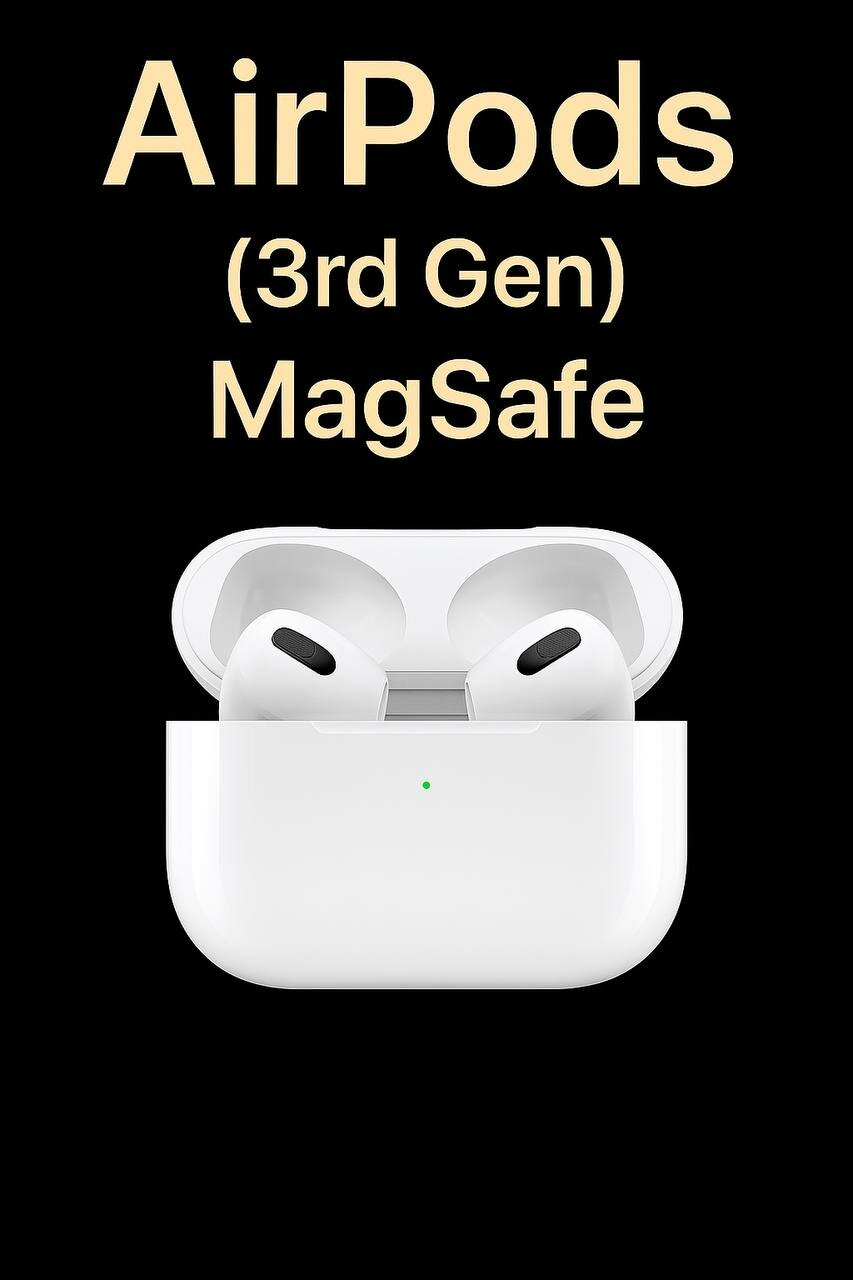 Наушники Apple AirPods (3rd Gen), MagSafe, влагозащита, беспроводные, белые
