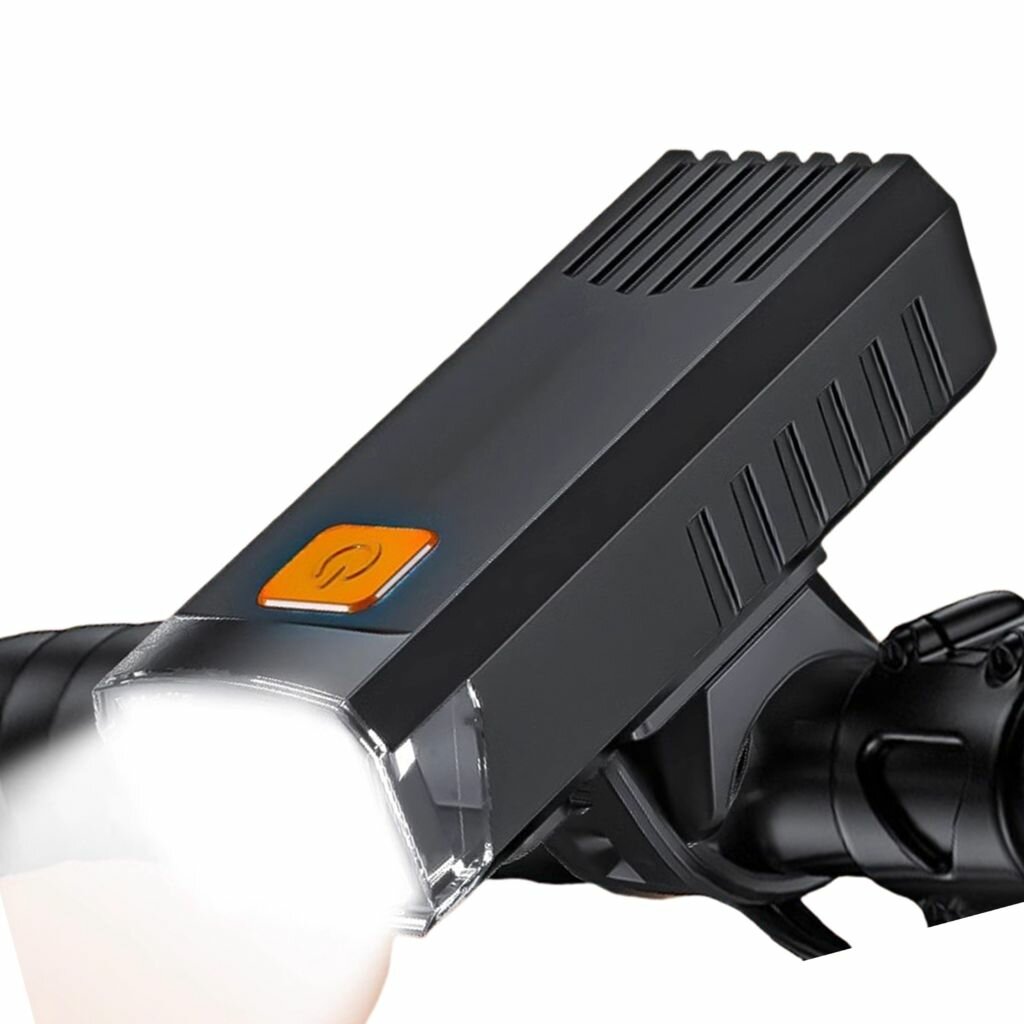 Велосипедные фонари, Мощный велофонарь для ночных поездок на шоссе - передний фонарь 029, зарядка