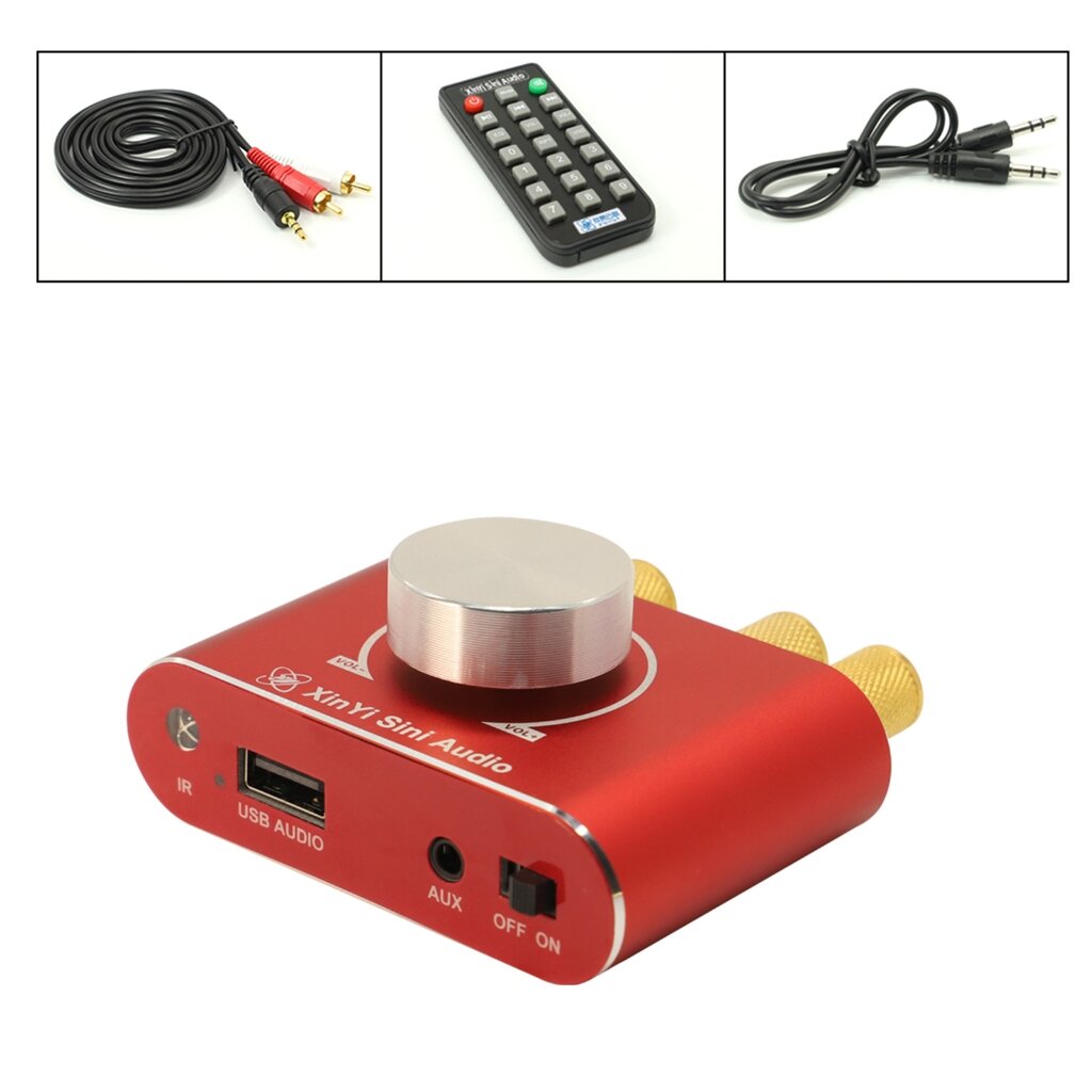 X15H Audiophile 15W стерео Bluetooth усилитель плата, красный, без блока питания