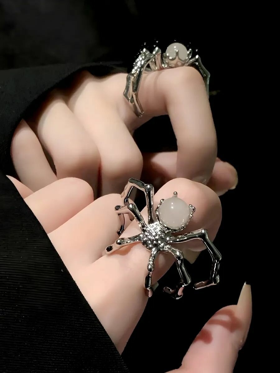 Кольцо, металл, искусственный камень