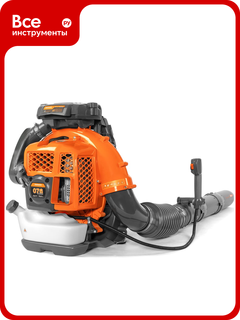 Ранцевая бензиновая, DAEWOO, воздуходувка DAEWOO DABL 760, 4.2 л, сдувания мелкого мусора