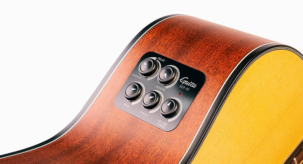 Трансакустический звукосниматель для акустической гитары Guitto GGP-02