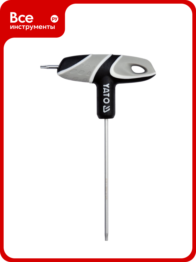 Ключ YATO TORX с Т-образной рукояткой Т25 YT-05606 371305606 092 1, сталь