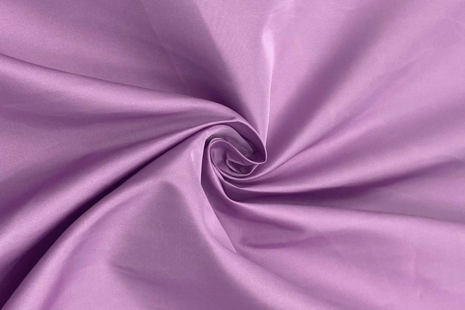 Ткань Тафта шелк розовато-сиреневая плотная, 220 г/пм, ш152см, 0,5 м