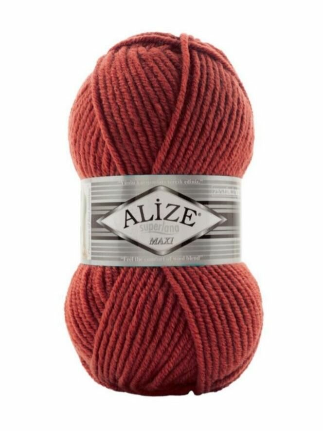 Пряжа Alize Superlana Maxi №456 25% шерсть 75% акрил, 500гр.