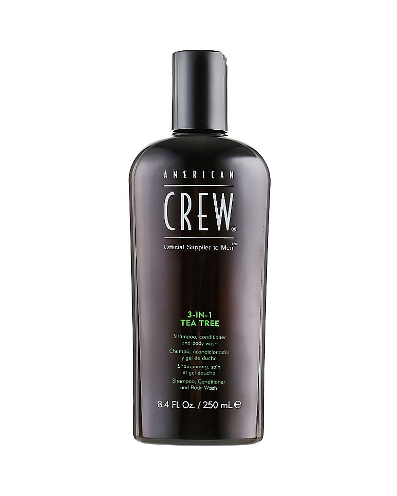 American Crew 3 in 1 Tea Tree - Средство для волос 3 в 1 Чайное дерево 250 мл