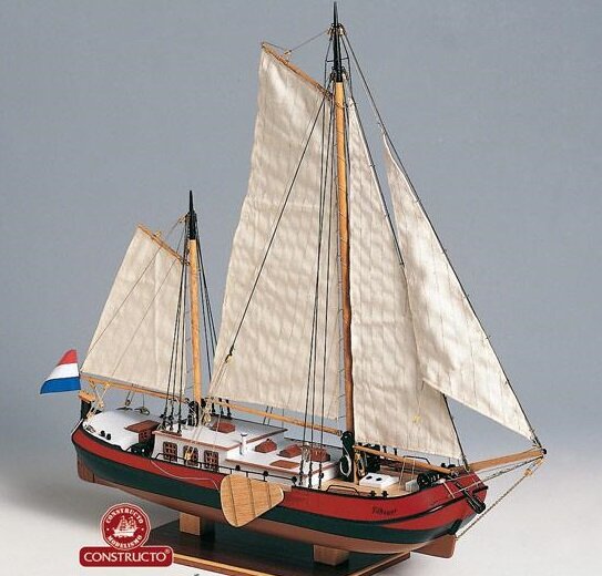 Модель речного грузового судна Silhouet (Голландия, 1893 г.)