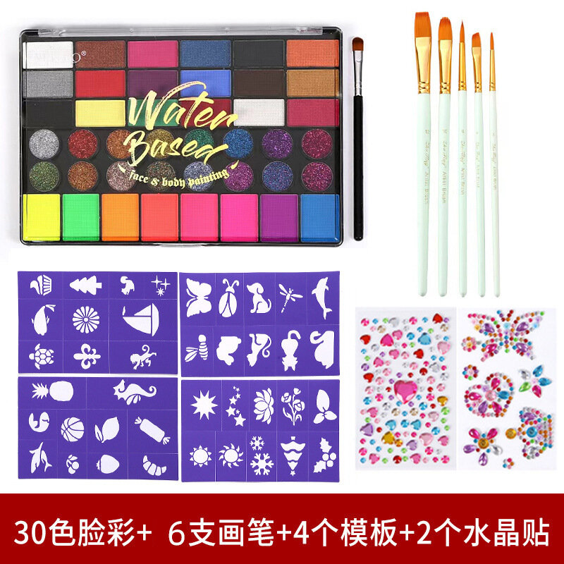 Набор для раскраски NK4201, 42 цвета, 5 кистей, 4 наклейки, 2 бриллианта