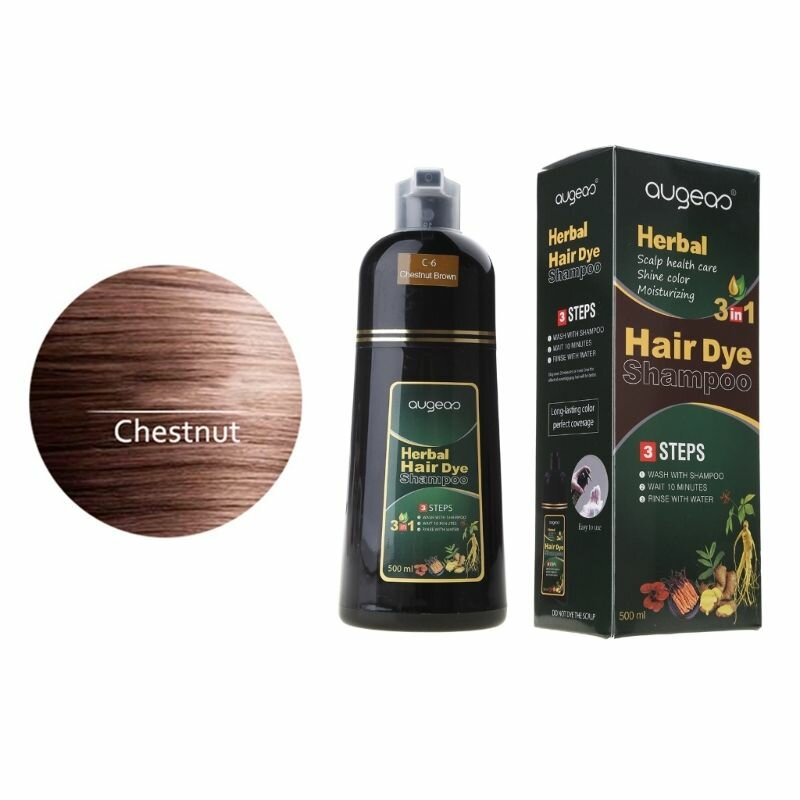 Мгновенный шампунь-краска для черных волос