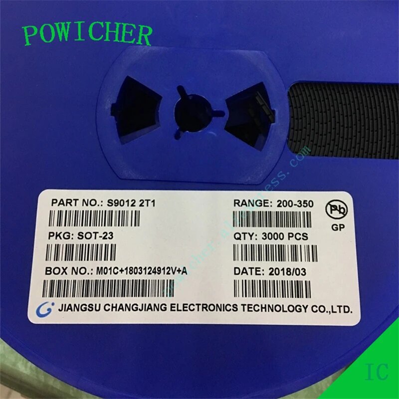 Комплект из 100 штук транзисторов POWICHER S9012 2T1 S9013 J3 SOT-23 100pcs S9012