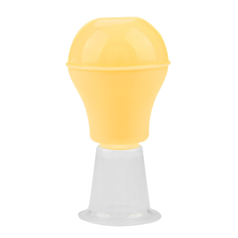 Женские портативные мягкие чашки для коррекции втянутых плоских сосков (желтые)