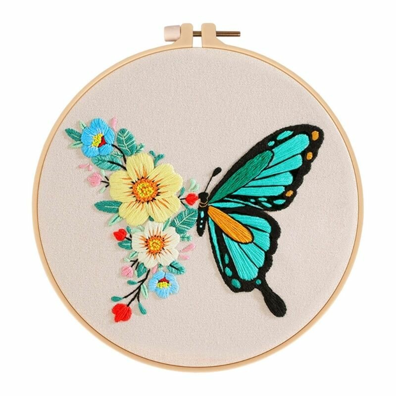 Упаковка материалов для вышивания бабочек ручной работы "Сделай сам"- 04